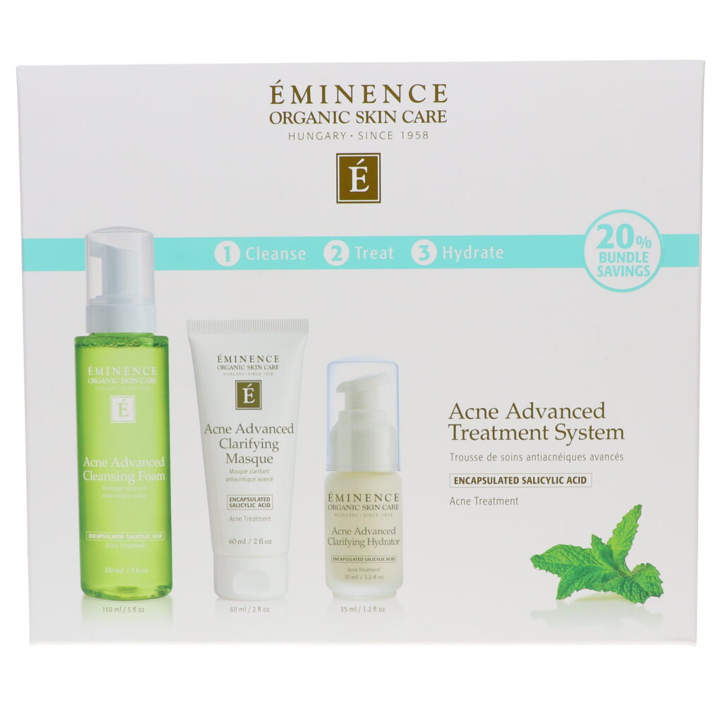Eminence Acne Advanced 3-Step Treatment System Kit | Lala Daisy